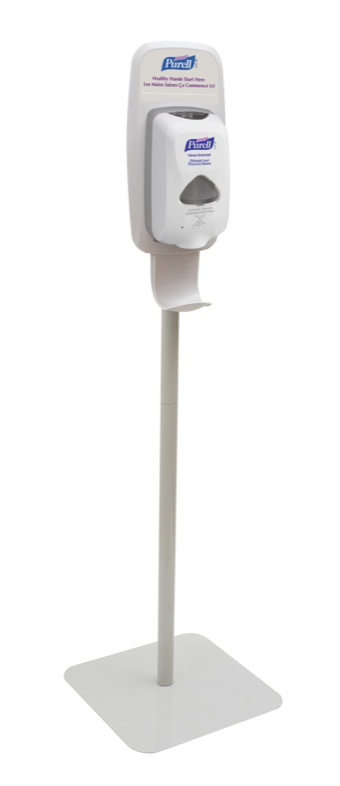 PURELL FLOOR STAND FOR TOUCH FREE DISPENSERS MINERAL GRAY – therapysupply