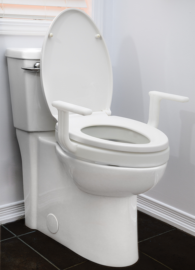 Mobb-2" Raised Toilet Seat w/Handles – therapysupply
